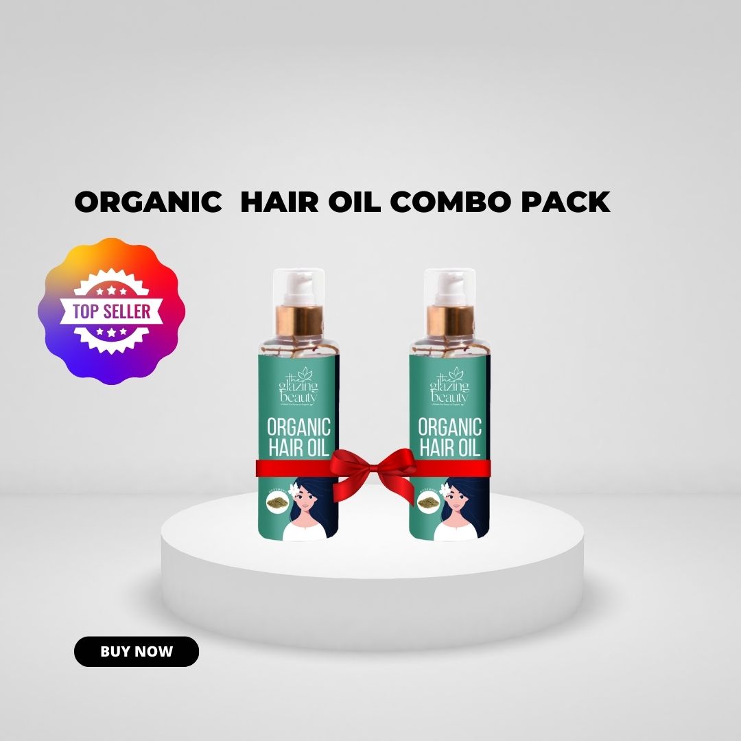 Organic Hair Oil - Pack Of 2 – The Glazing Beauty